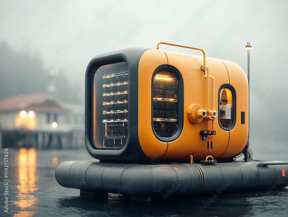 Floating Data Fortress Modular Seaborne Server Farm in Reclaimed Oil ...