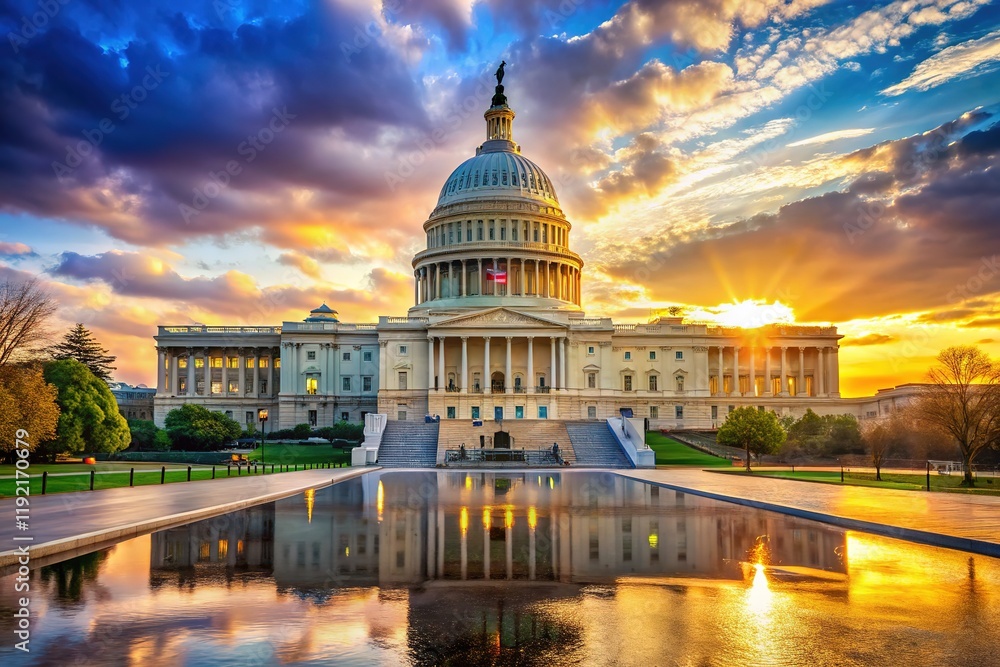 US Capitol Building, Washington DC, High-Resolution Image, Isolated ...