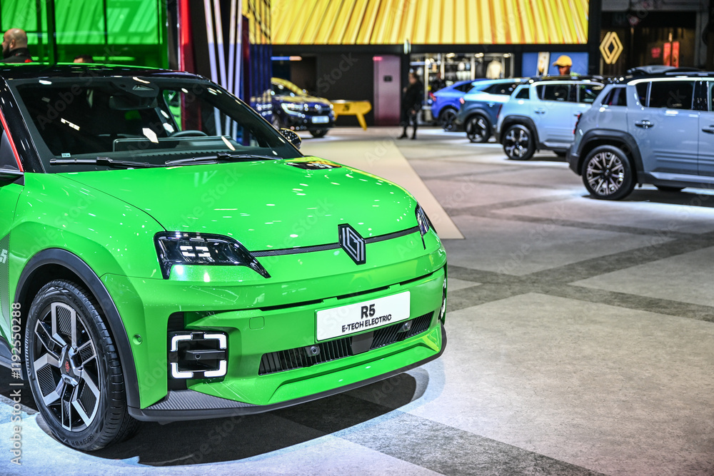Renault R5 E-Tech Brussels Motor Show 2025 Stock Photo | Adobe Stock