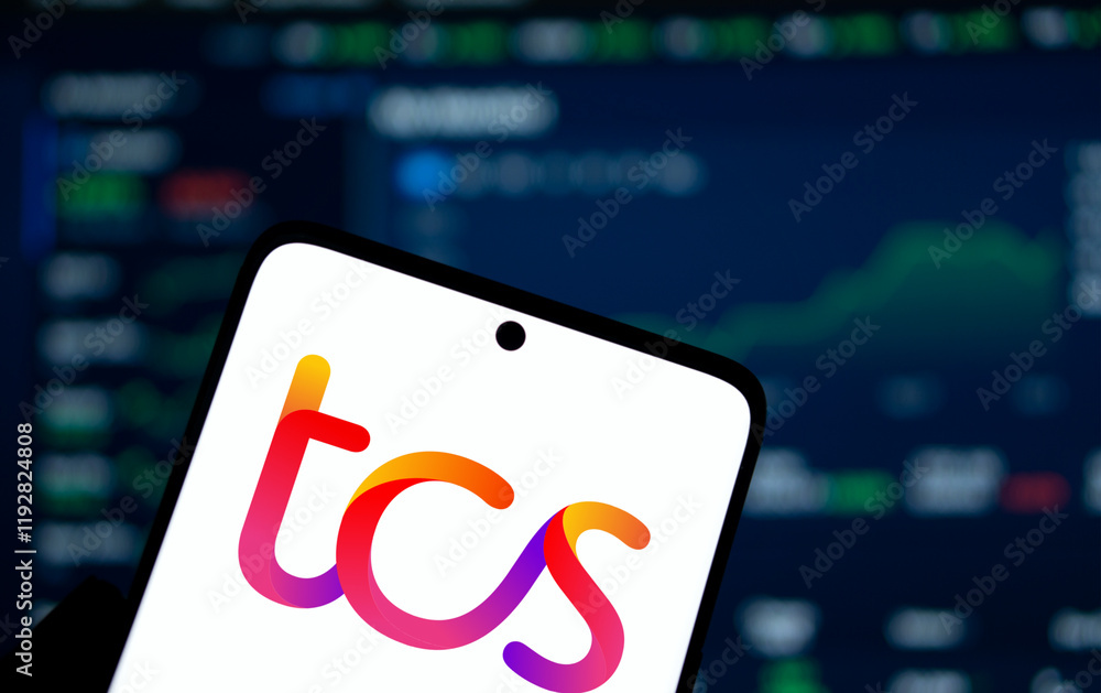 Dhaka, Bangladesh- 9 Jan 2025: Tcs logo is displayed on smartphone ...