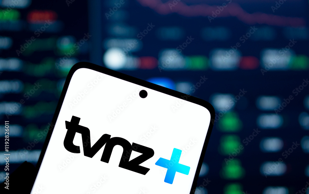 Dhaka, Bangladesh- 8 Jan 2025: tvnz logo is displayed on smartphone ...