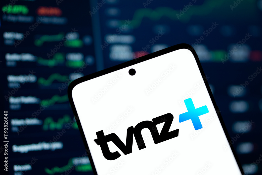 Dhaka, Bangladesh- 8 Jan 2025: tvnz logo is displayed on smartphone ...