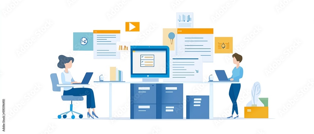Ilustración de Stock Document Management Systems (DMS) How do I set up ...