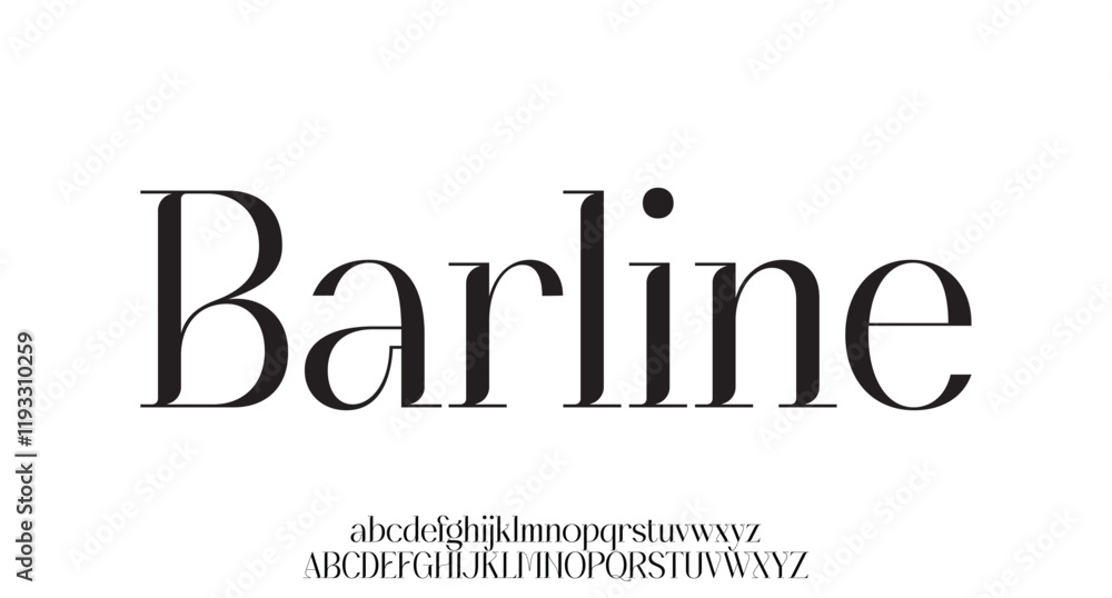 Barling Elegant alphabet letters font logo. Typography luxury classic ...