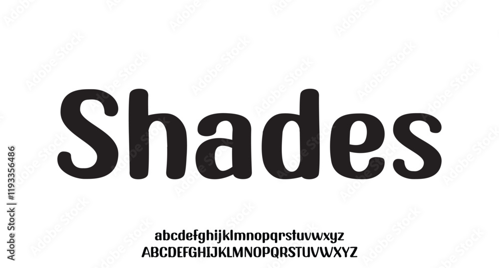 Shade Elegant modern alphabet letters font logo. Typography luxury ...