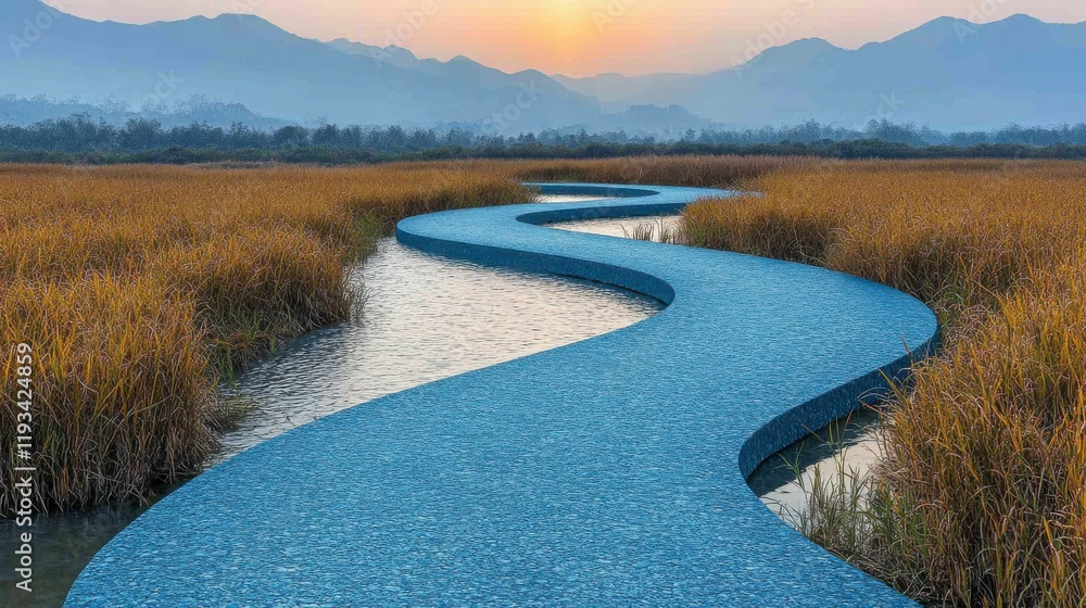 A concept image showcasing choice-variation, with a fork in the road or ...