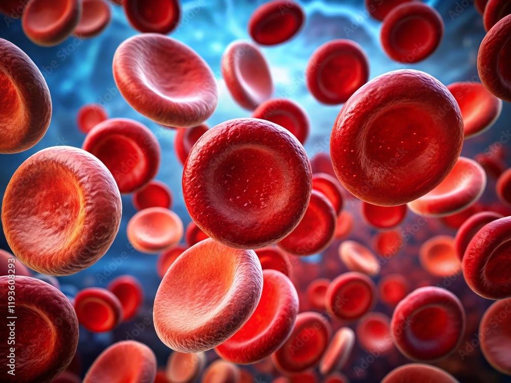 Microscopic View: Red Blood Cells & Platelets in Blood Smear - Detailed ...