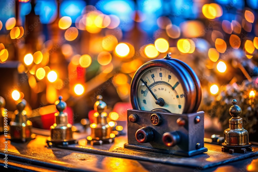 Miniature Ampermeter, Tilt-Shift Photography, Electrical Measurement ...