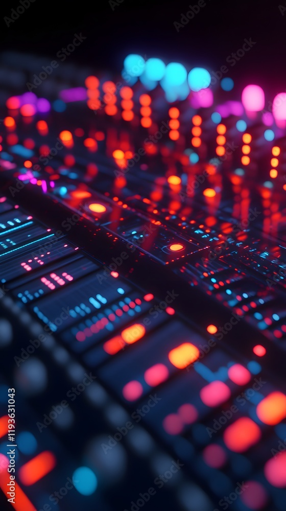 Digital 3D soundboard with interactive elements, 3D background music ...