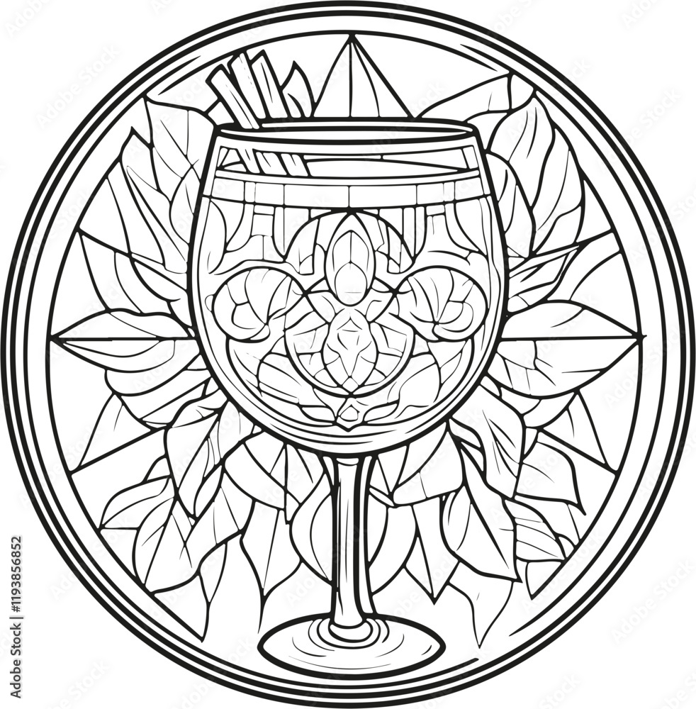 Coloring Page - vectorized - From the Love, Vacation, Fun and Drinks ...