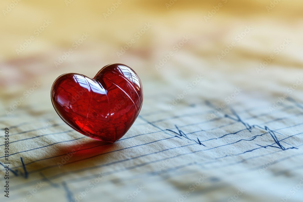 Cardiogram banner: heart graphic, health focus, pulse theme, lifeline ...