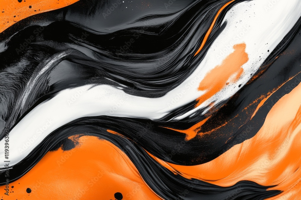 A stylized representation of lava flowing down a volcano slopes, with ...