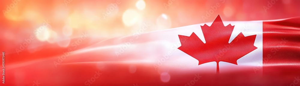 Canadian flag waving proudly, a symbol of national pride and identity ...