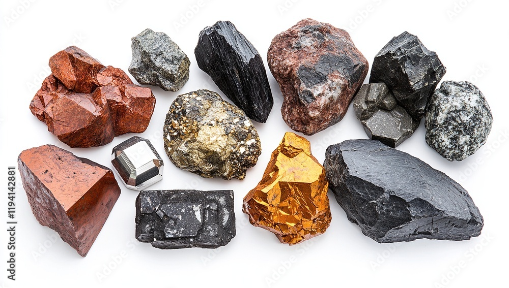 Exploring Diverse Rock and Mineral Specimens: A Collection of Igneous ...