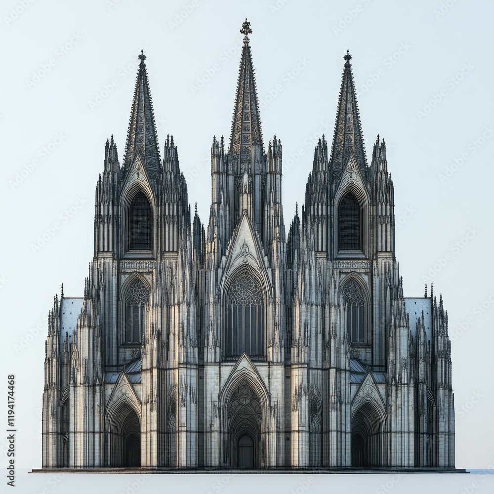 Majestic Gothic Cathedral: Architectural Marvel of Medieval Europe ...