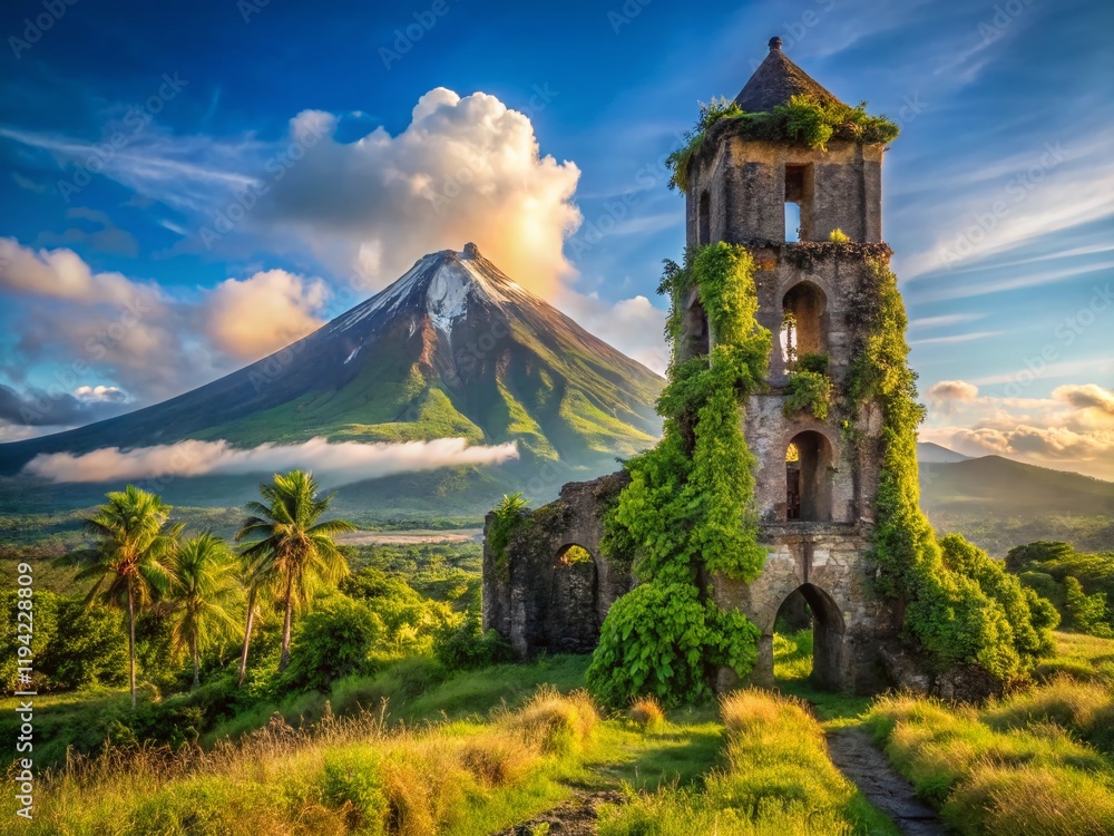 Majestic Mayon Volcano & Cagsawa Ruins: Iconic Albay, Philippines ...