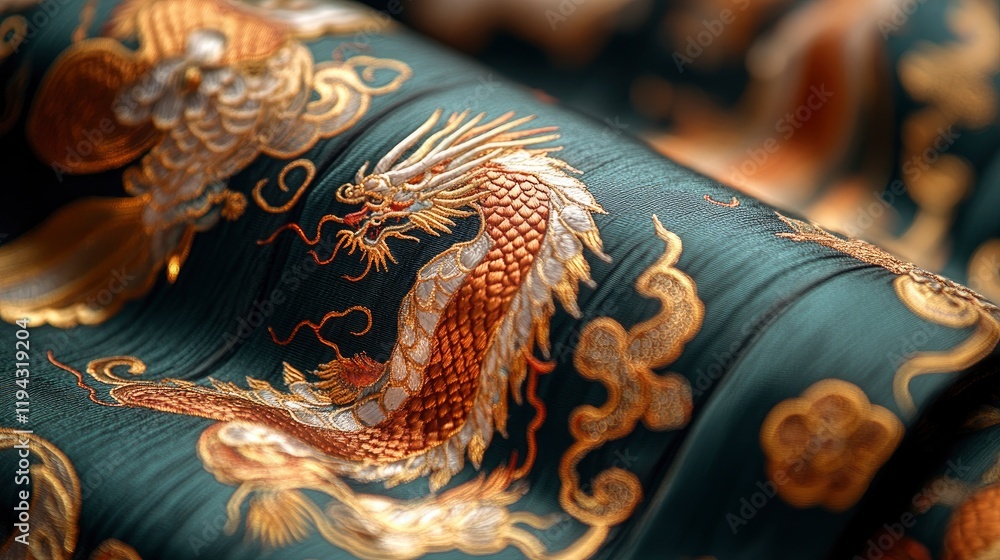 Golden Luxurious Scrolls with intricate designs of dragons and ...