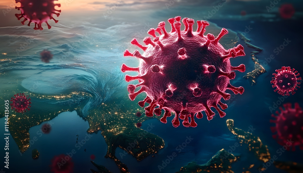 Map of China with the virus has spread. Human Metapneumovirus (HMPV ...