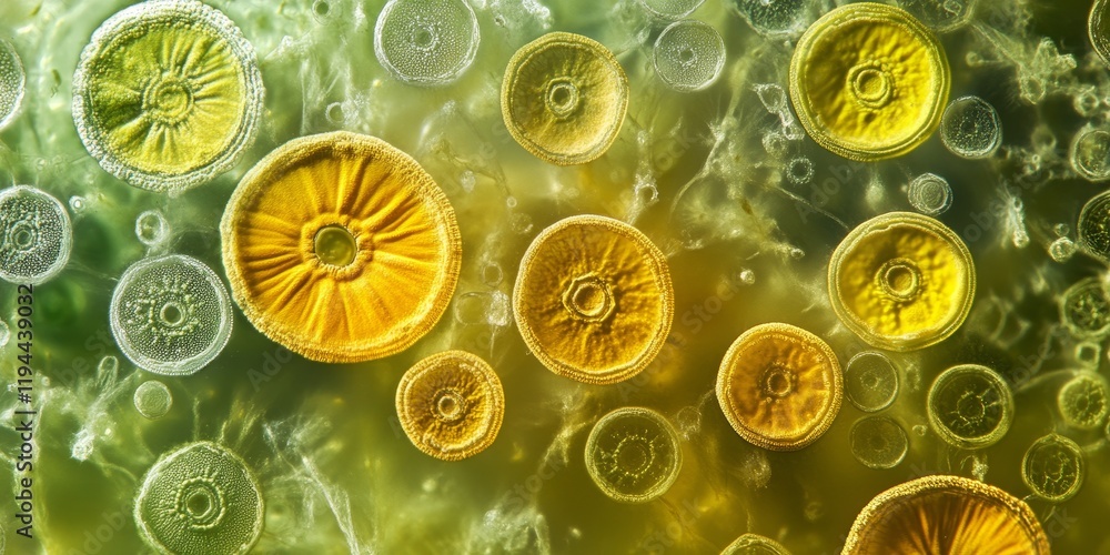 Microscopic view of Dinophysis algae reveals details of Chromista ...