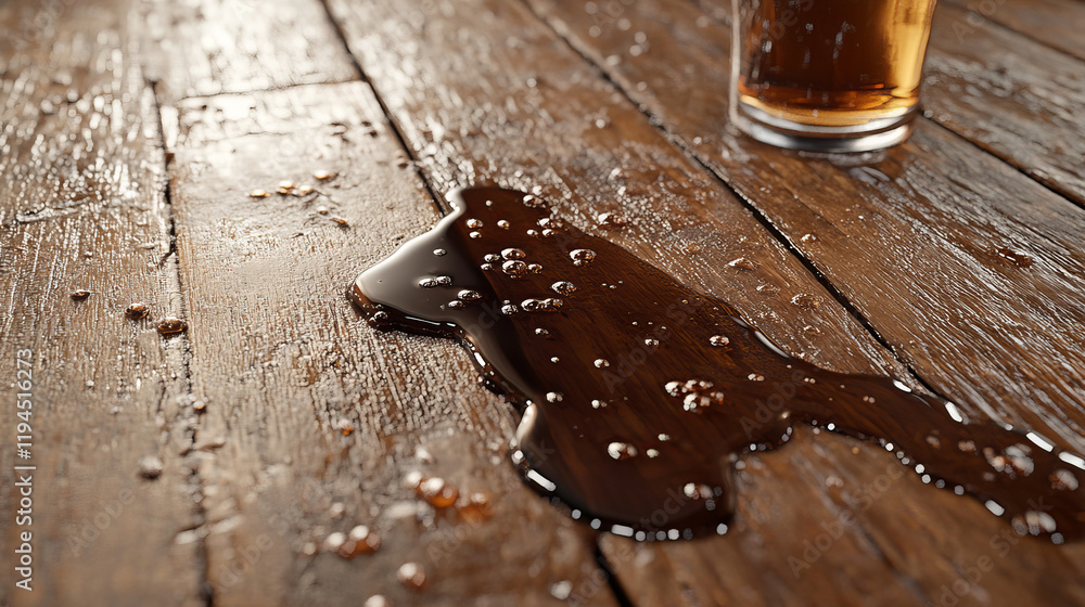 Realistic set of cola or coffee puddles isolated on transparent ...