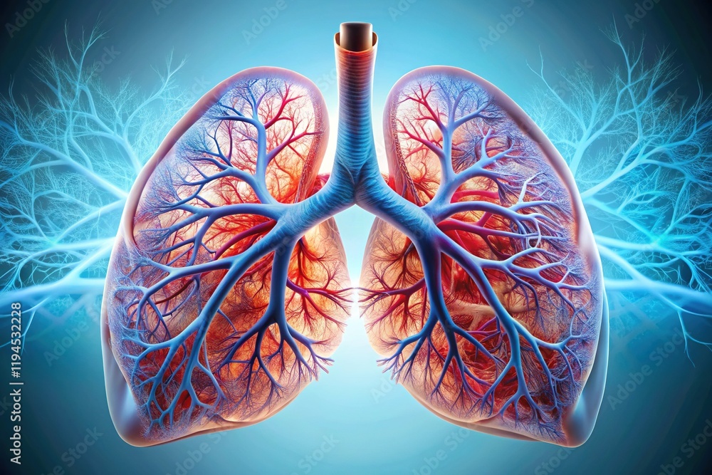 Detailed Lung Anatomy: Alveoli Microscopic Structure, High-Resolution ...