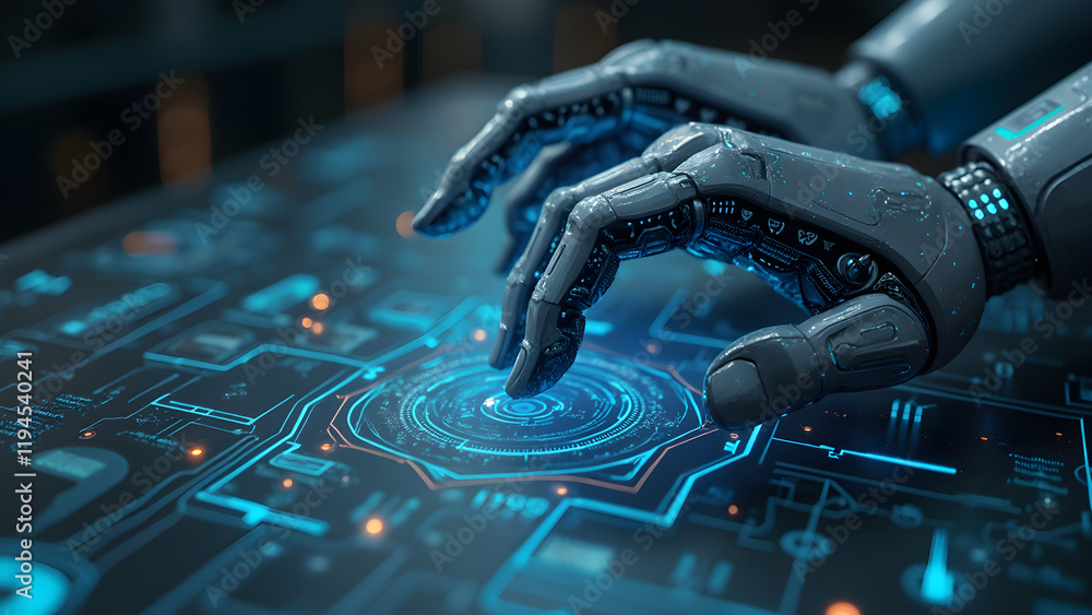 Holographic interface for robotics. Control automation systems with ...