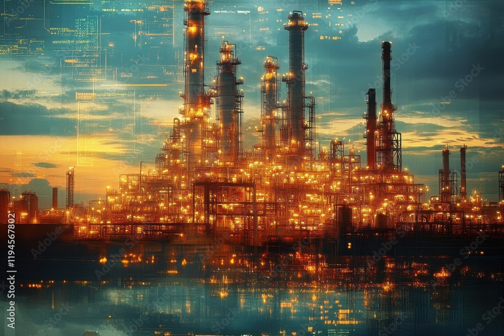 Industry 40 integrates oil refinery with double exposure concepts ...