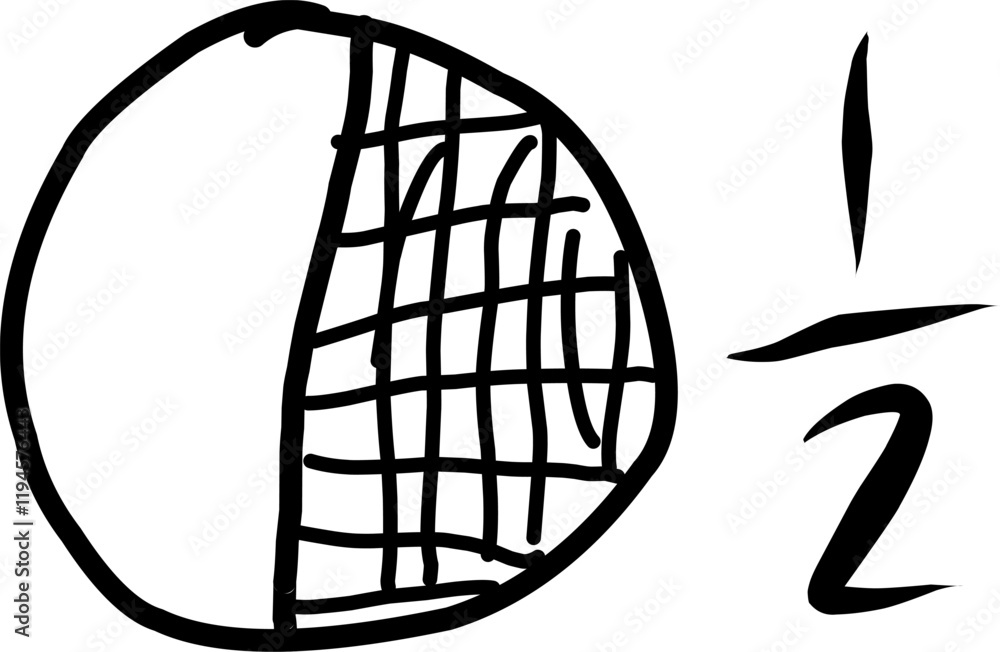 Whole circle divided into parts, share, math fraction. Mathematics infographic, circle piece ...