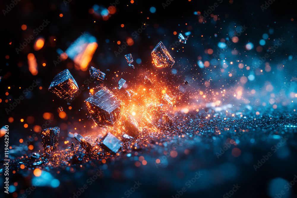 Shattered Digital Code: Fragmented Lines of Breaking Data and ...