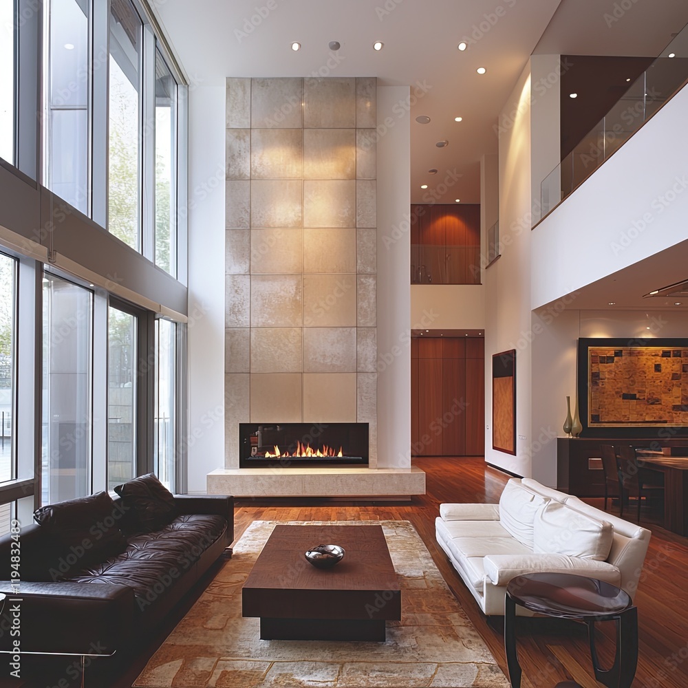 Foto de Stock Contemporary house design as a guideline for designing ...