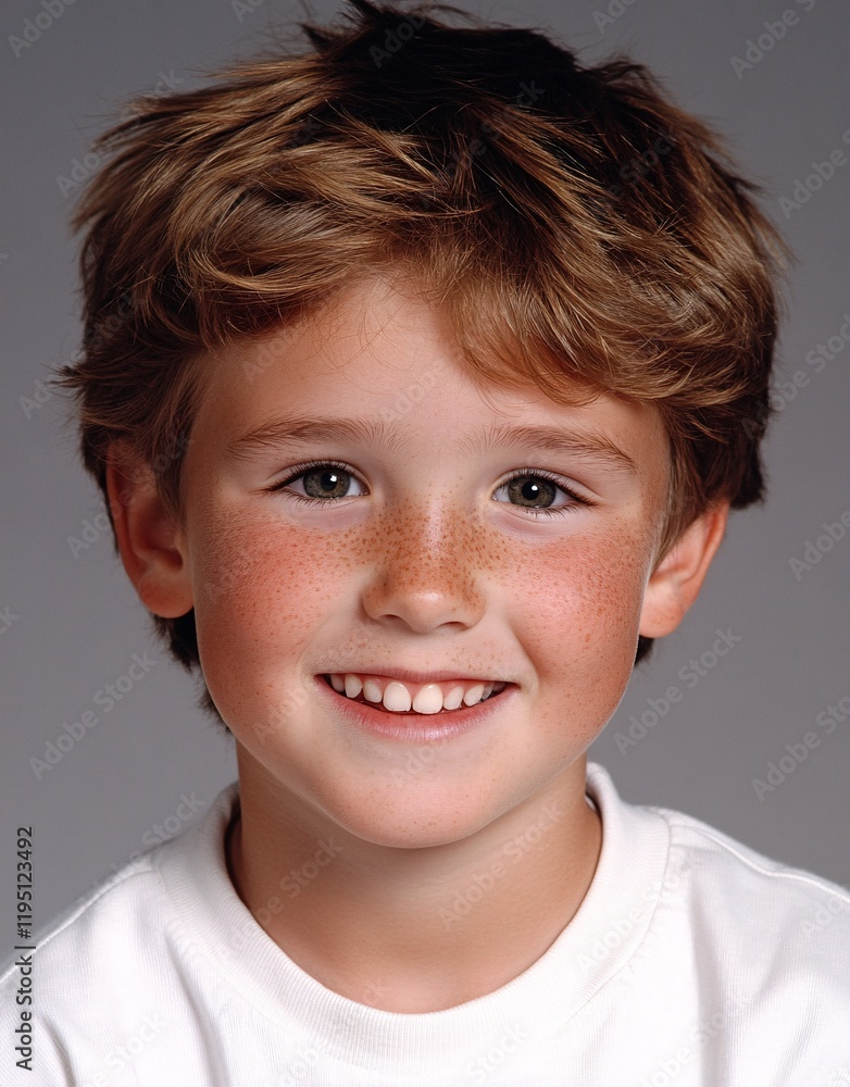 ID Photo for Passport : Australian young boy 6 Stock Photo | Adobe Stock