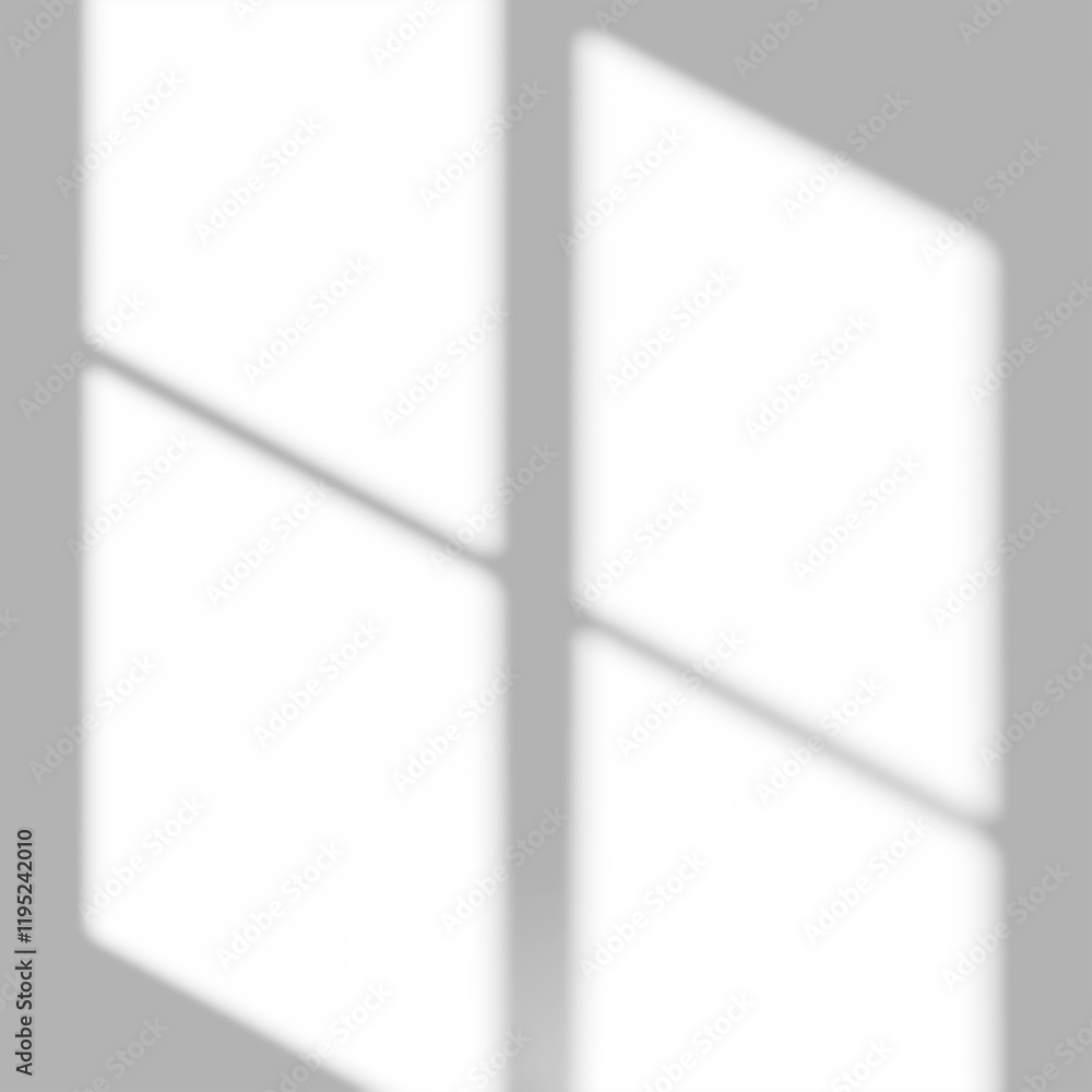 Window Frame Gobo Effect on a transparent background, 4k UHD, 1:1 ratio ...