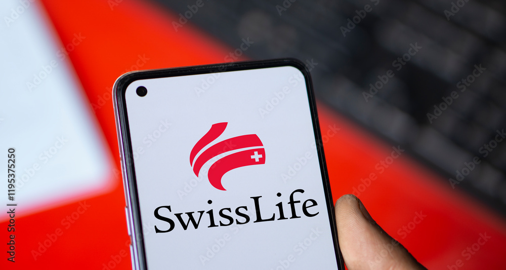 Dhaka, Bangladesh- 30 Dec 2024: Swiss life logo is displayed on ...