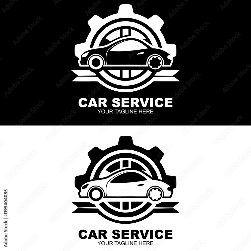 Ilustración de Stock Speed car service logo design, auto repair shop ...