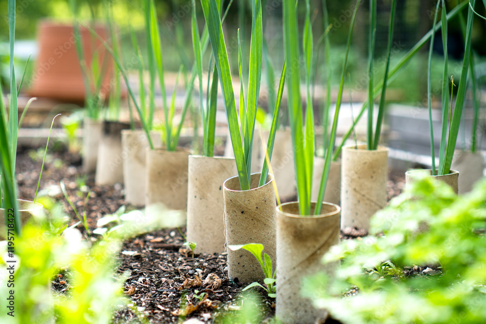 Growing Leeks with Toilet Paper Roll Blanching Method / recycled toilet ...
