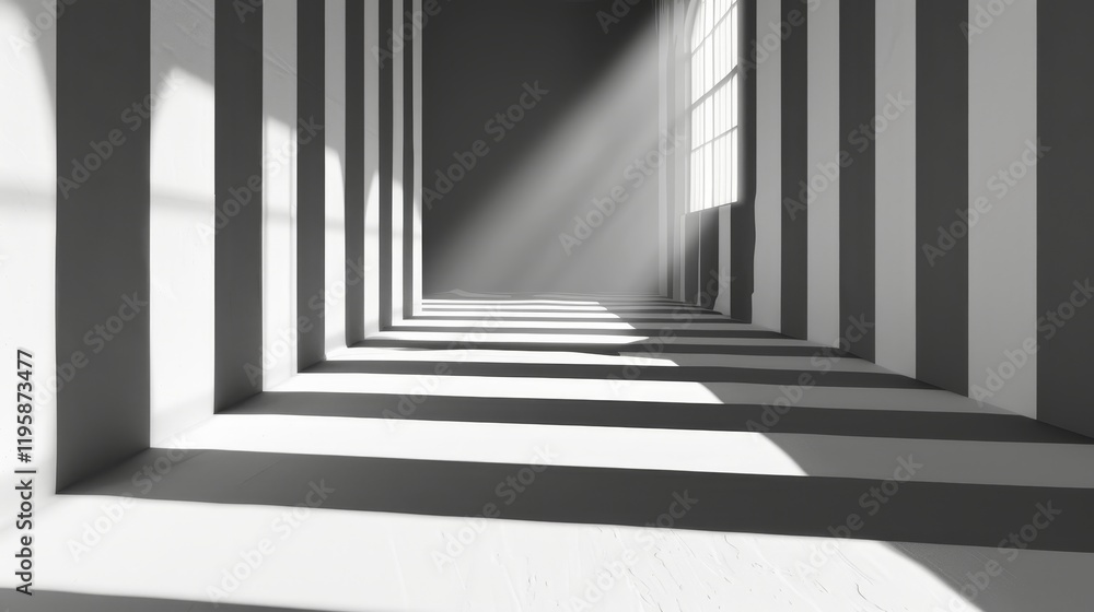 Realistic diagonal lines gobo effect with shadow overlay for light ...