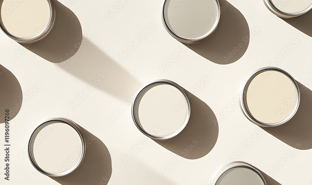 Neutral Paint Color Swatches Elegant Beige and Cream Shades Stock ...