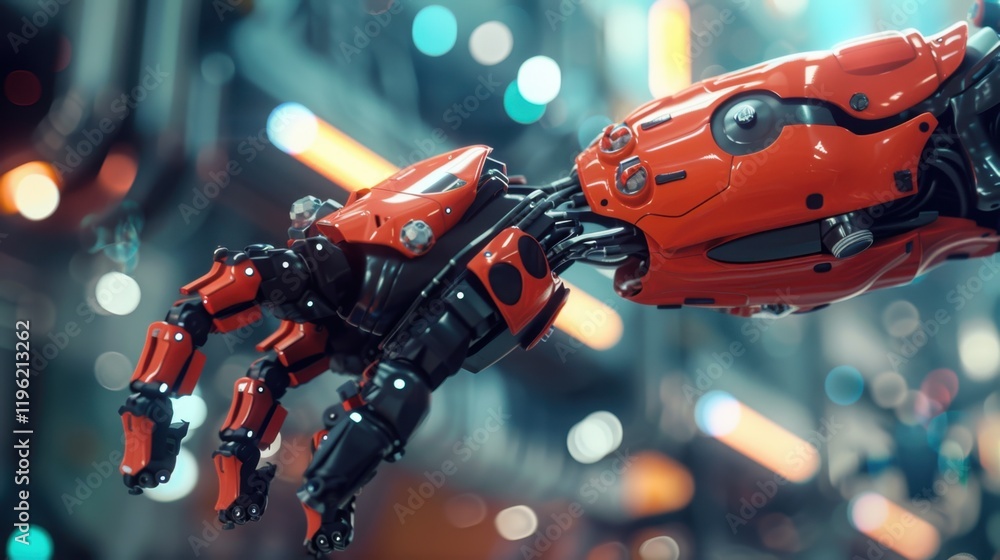 Robotic Assembly Arm: A programmable robotic system used for precise ...