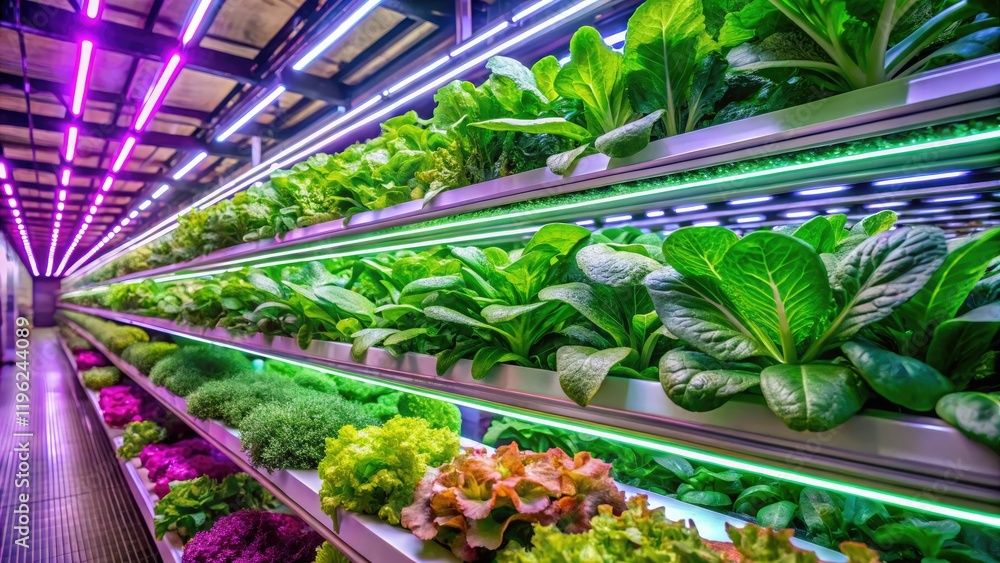 High-resolution images capture vibrant vertical farm life: hydroponics ...
