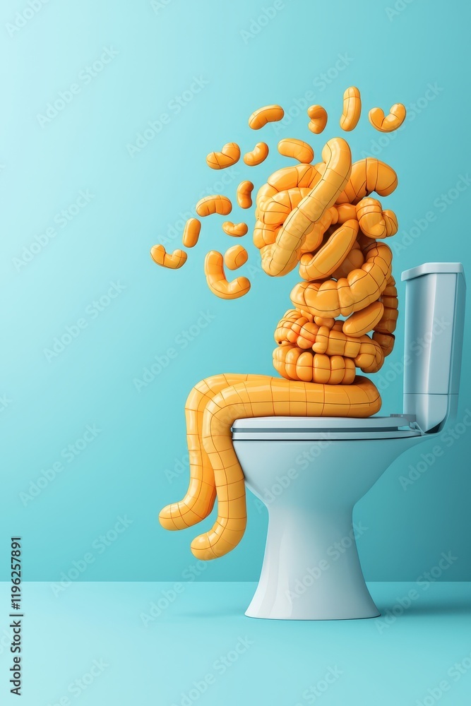 Digestive system infographic showing stool health progression Stock ...