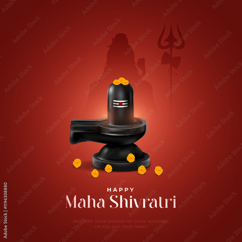 Maha Shivratri Greeting in Hindi. Mahashivratri Shiv Background Design. A Hindu festival ...