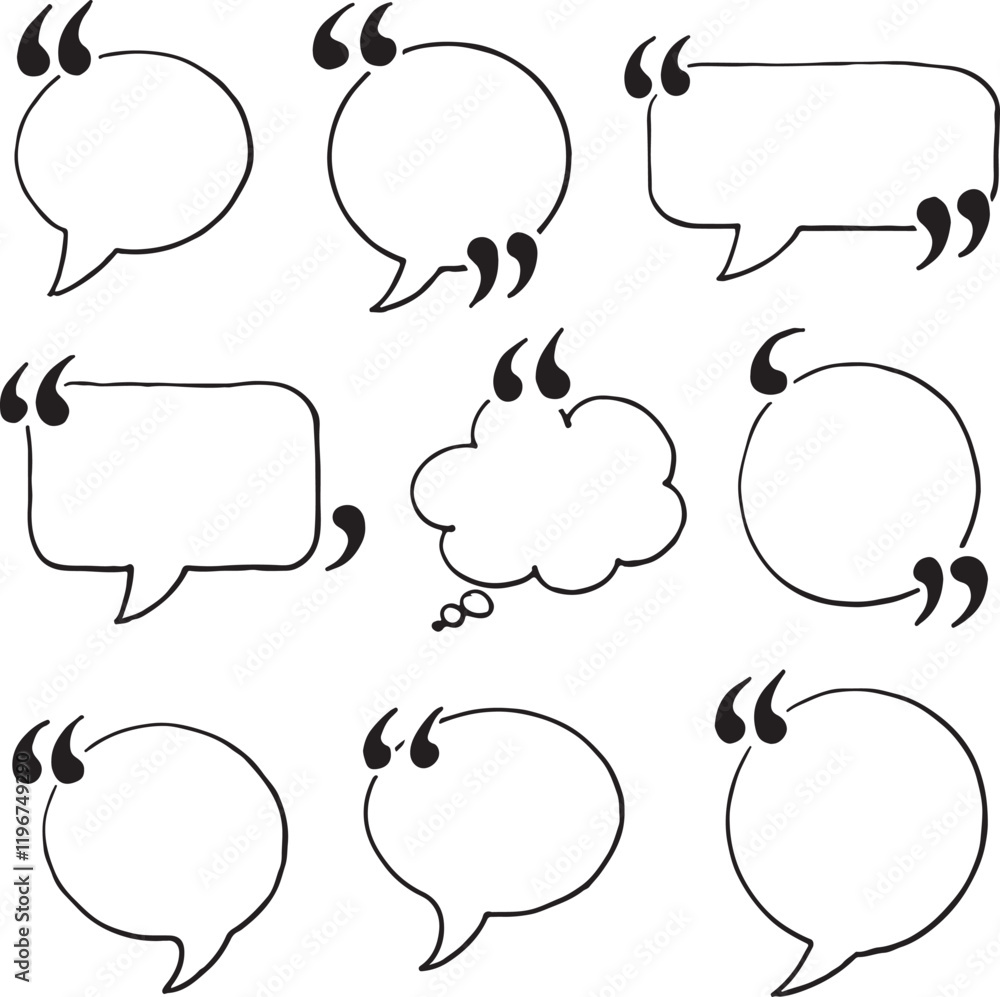 quote, bubble, infographics, background, abstract, vector, banner ...