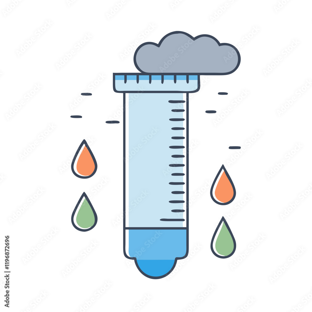 Praca wektorowa bez tantiem: rain gauge vector icon, rain gauge vector ...