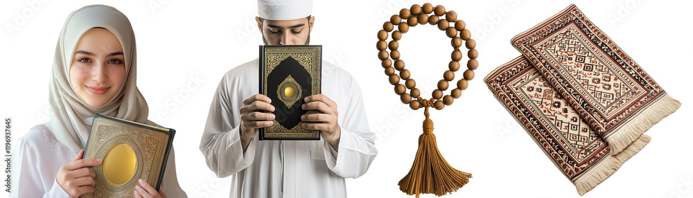 png set Symbols of Islamic Faith and Culture Stock Photo | Adobe Stock