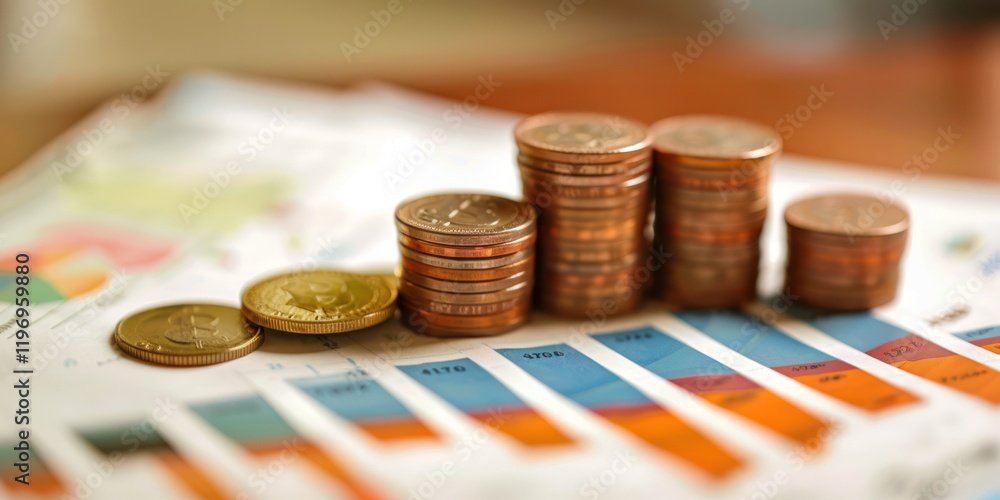 banking finance money digits data graph currency economy investment ...