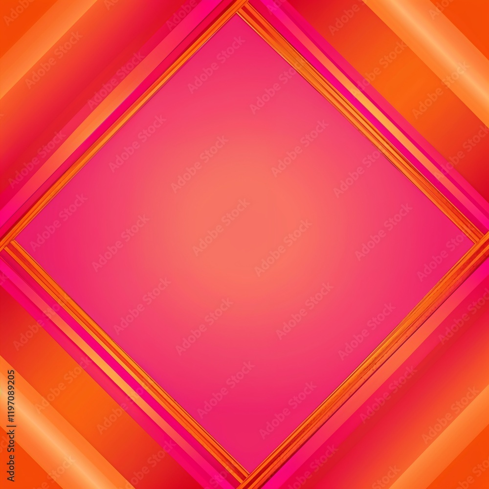 Vibrant orange and pink gradient borders wrapping around the edges for ...