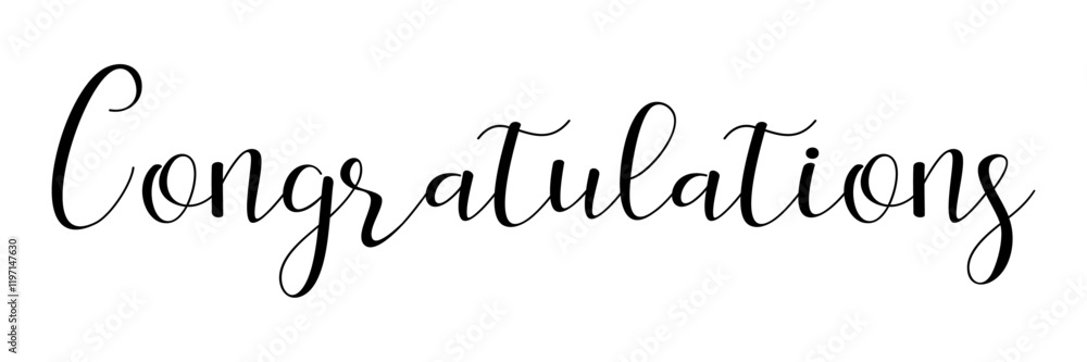 Congratulations text design isolated on transparent background, perfect ...