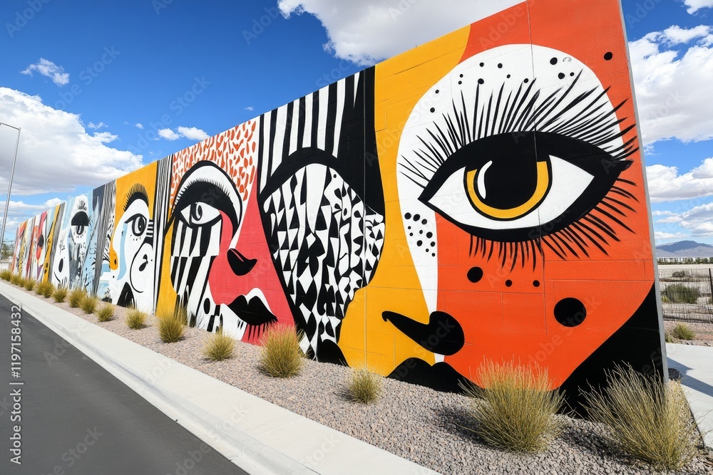 A community mural encouraging people to vote, with inspiring quotes and ...