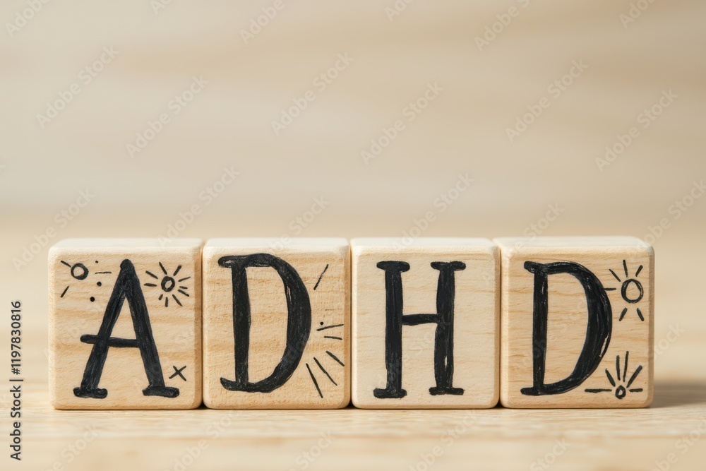 adhd and the brain Stock Photo | Adobe Stock