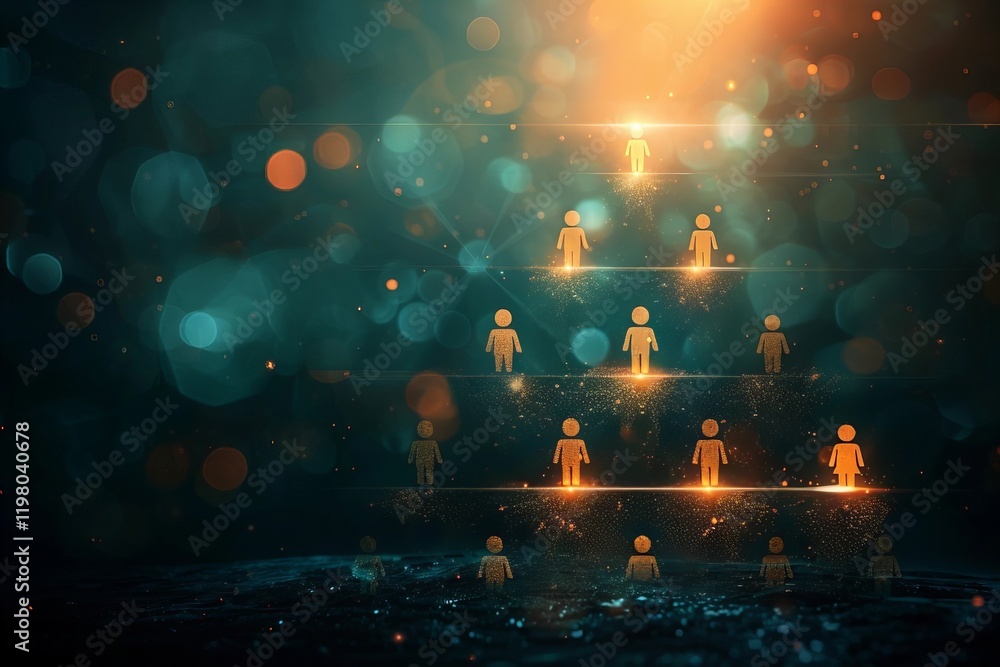 Virtual Screen Showing Detailed Business Hierarchy and Company ...